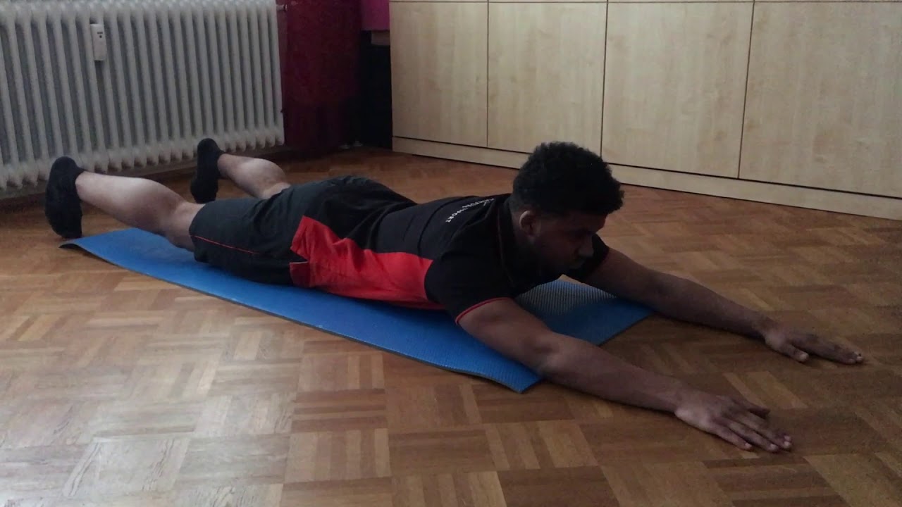 Online Training Superman Leg Lift - YouTube