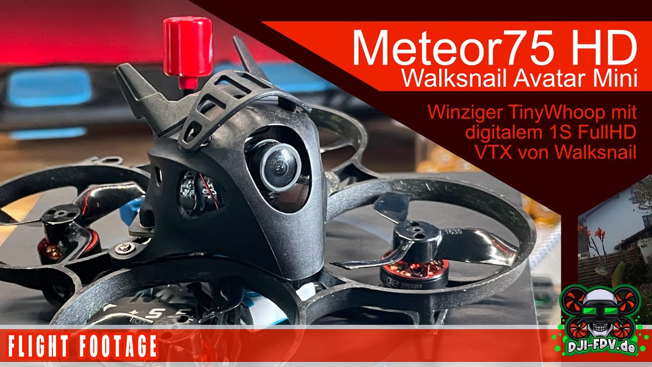 BetaFPV Meteor 75 HD - Walksnail TinyWhoop Maiden flight - YouTube
