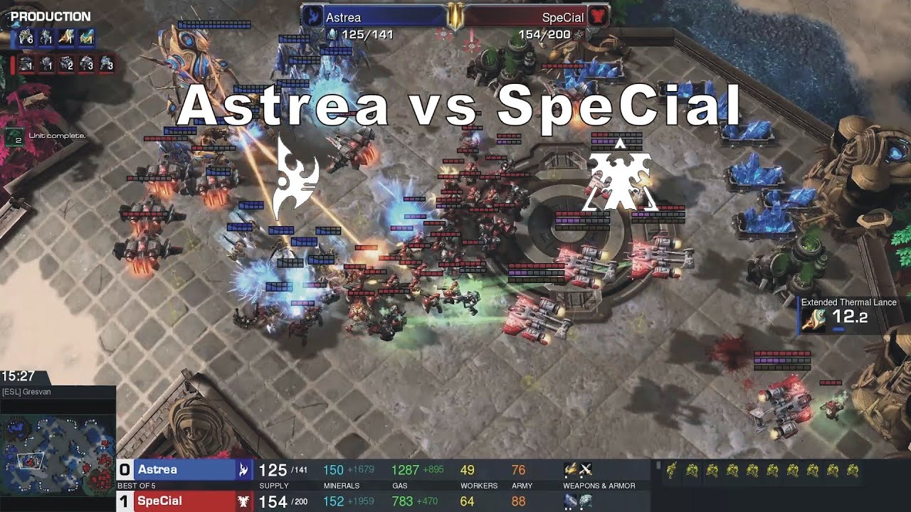 Starcraft II ESL Masters 2023 Summer May20 Astrea(P) v SpeCial(T) Game ...