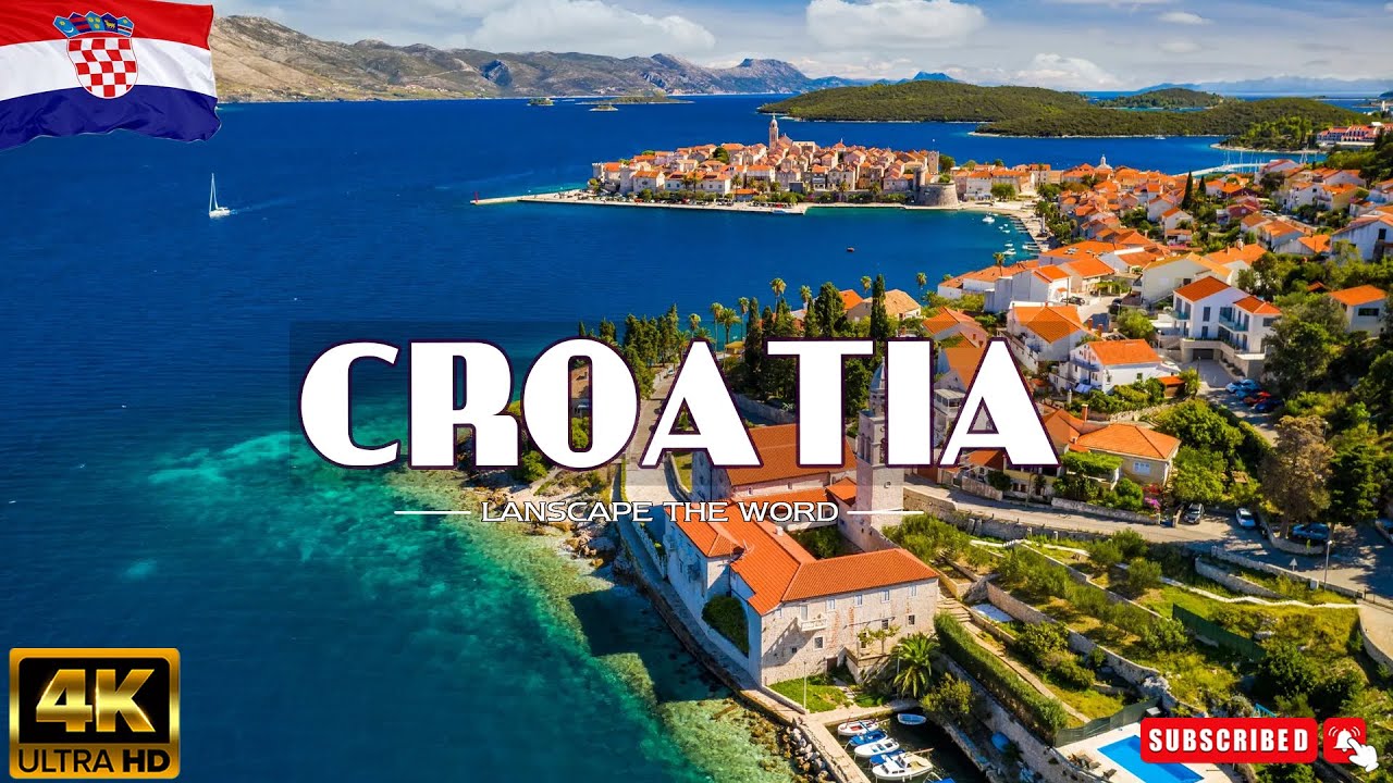 TRAVEL AROUND CROATIA 4K UHD | Peaceful Piano Music With Beautiful ...