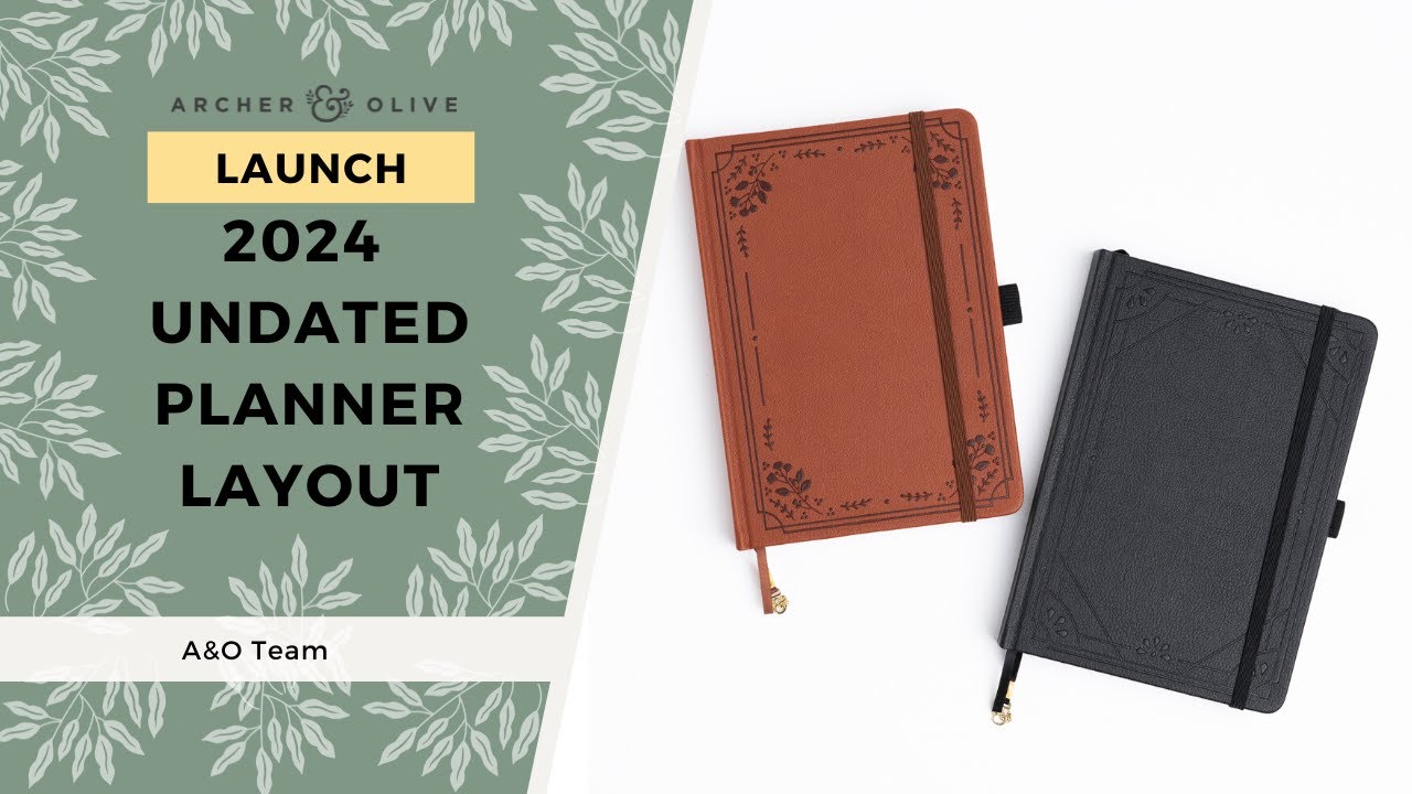 Archer & Olive 2024 UNDATED Planner Layout Flip Through - YouTube