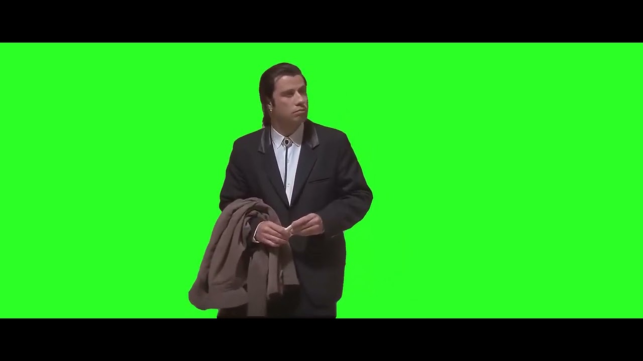 Original Confused Travolta Looking Around Meme Green Screen - YouTube