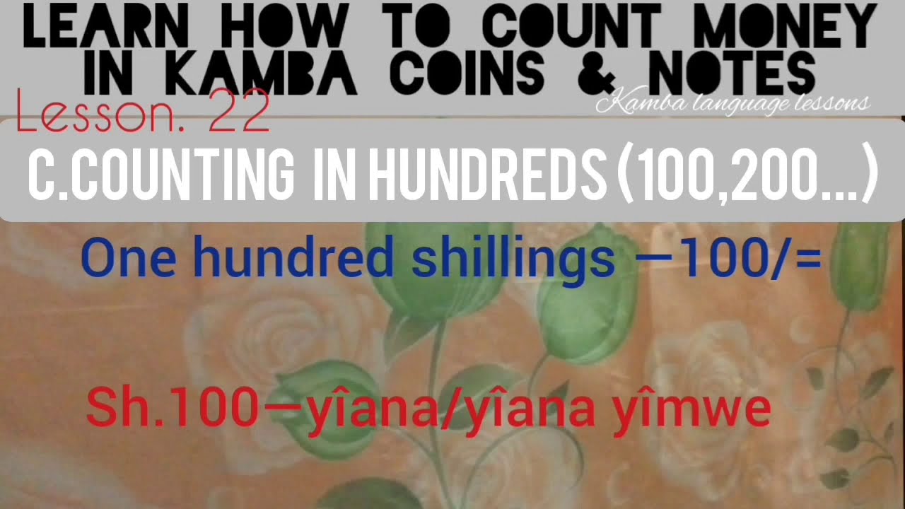 LEARN KAMBA BANTU LANGUAGE TODAY #learnkamba - YouTube