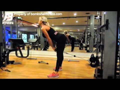 Bombshell Fitness - Cable Pull Through - YouTube