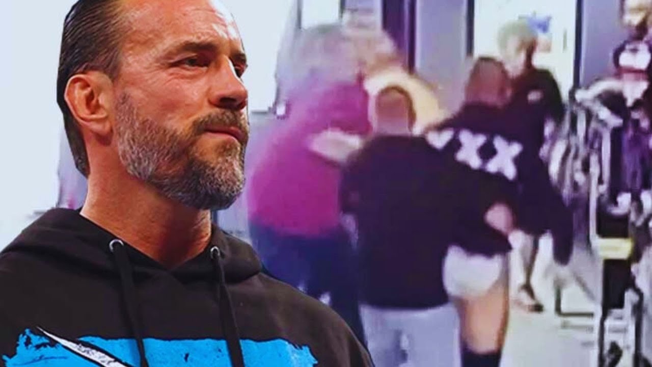 AEW Revealed CM Punk Jack Perry All-In Backstage Fight Footage 😱 CM ...