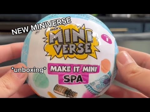 unboxing my first miniverse spa - YouTube