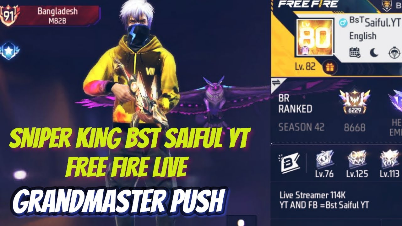 Free Fire Live New Rank Season 43 With Double Sniper! #ff #freefire # ...