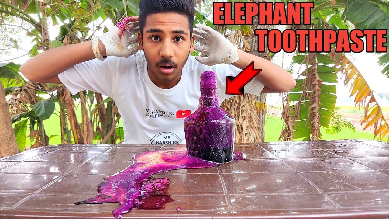 Elephant Tootpaste Amazing Science Experiment 100% Real - YouTube