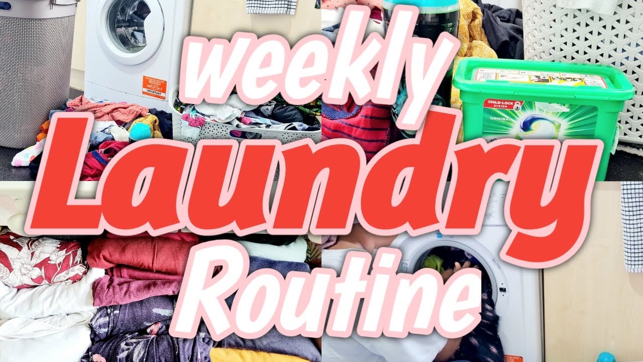 WEEKLY LAUNDRY MOTIVATION | REALISTIC LAUNDRY DAY | LAUNDRY ROUTINE ...