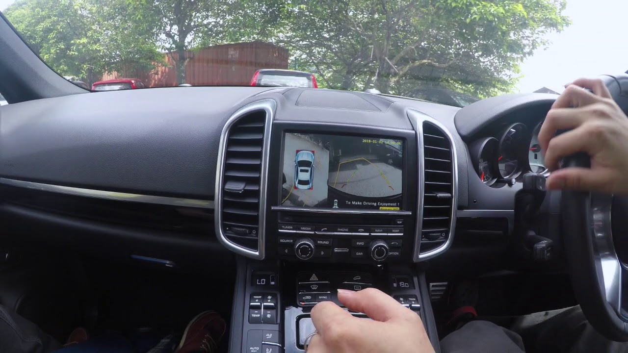 Porsche Cayenne (Diesel) 2016 - Aftermarket surround camera system ...