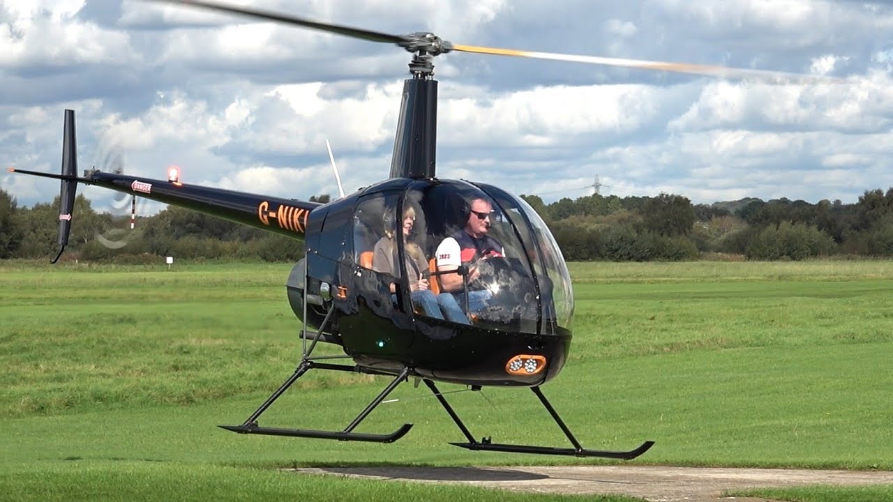 Learning to hover in a Helicopter. Takeoff and Hover Practice - YouTube