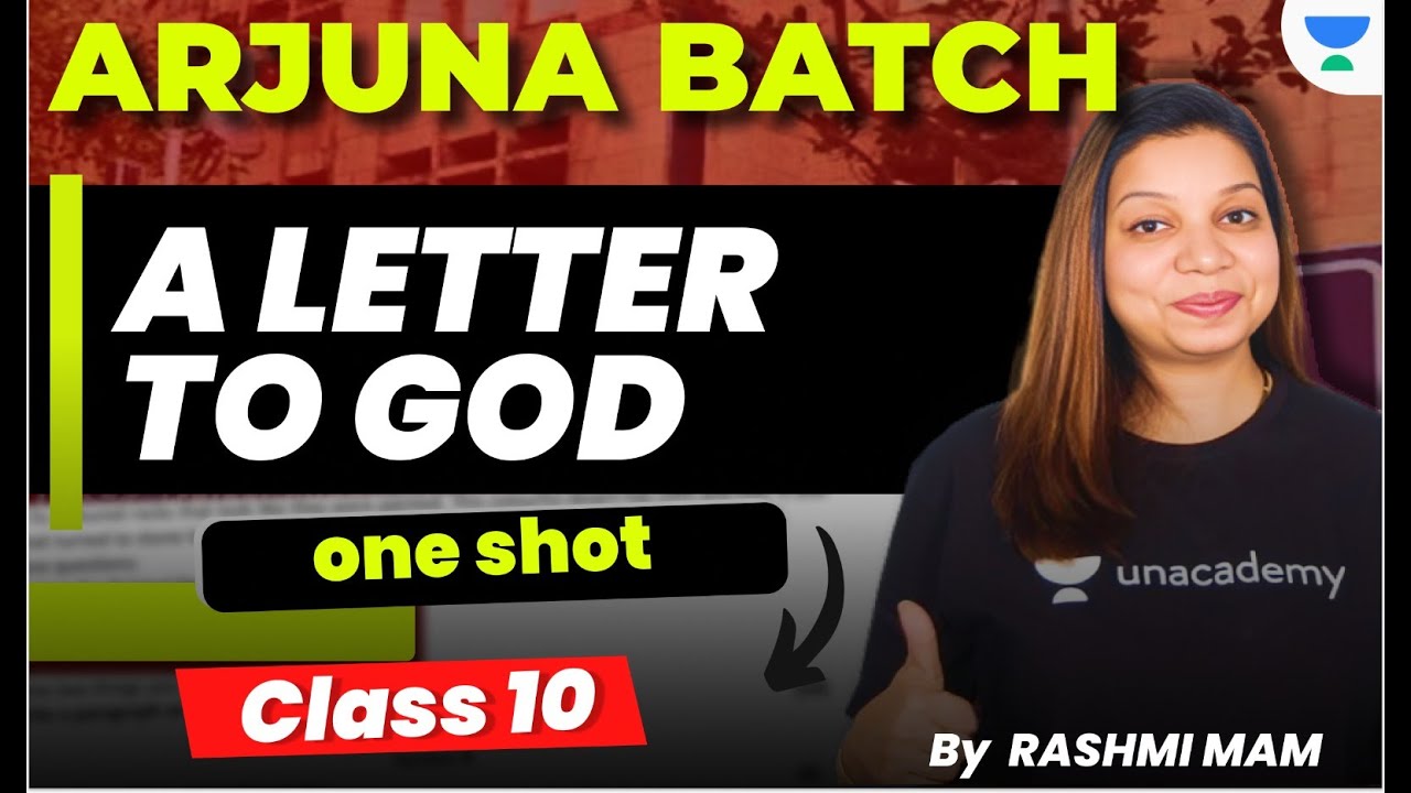 Arjuna Batch | A Letter to God - One Shot | Class 10 by Rashmi Maam ...