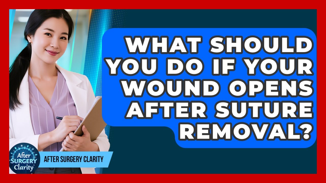 What Should You Do If Your Wound Opens After Suture Removal? - After ...