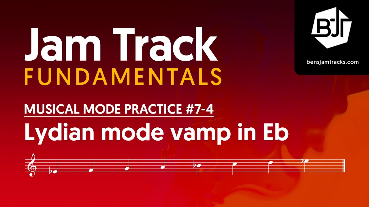 Eb Lydian mode vamp Jam Track - BJTF #7-4 - YouTube