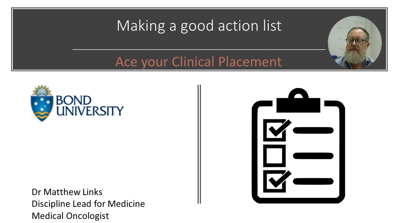 Making a good action list - YouTube