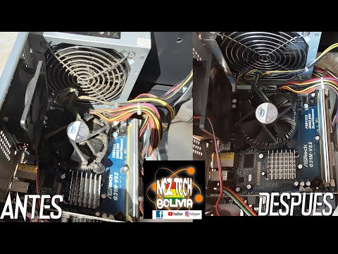 MANTENIMIENTO Y LIMPIEZA DE GABINETE DE PC  - NEZ TECH BOLIVIA