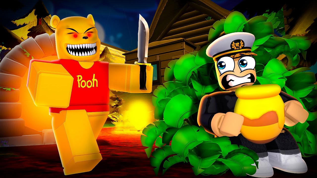 Escaping EVIL POOH in ROBLOX - YouTube
