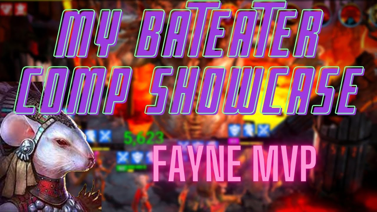 BATEATER COMP SHOWCASE WITH FAYNE - RAID: SHADOW LEGENDS - YouTube