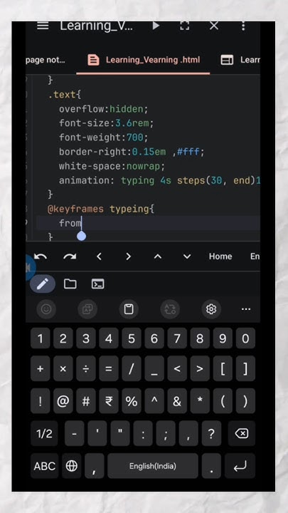 Typing Animation In Html And Css Coding Webcode Webdesign Python Webcoding Learnwebcode 6506