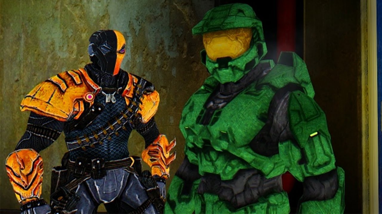 Halo Master Chief vs Deathstroke - YouTube