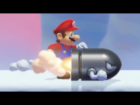 mario slips in bullet bill - YouTube