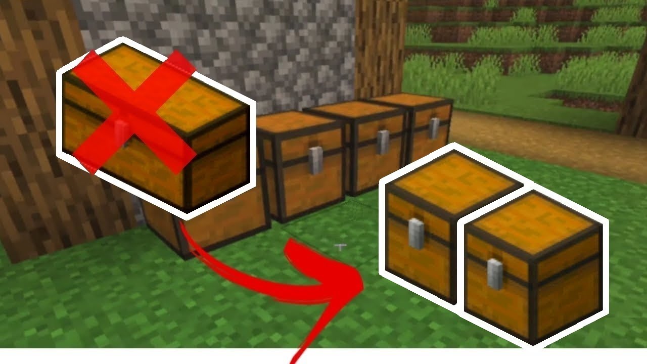 Colocar baú ao lado de outro no Minecraft sem virar um baú duplo ...