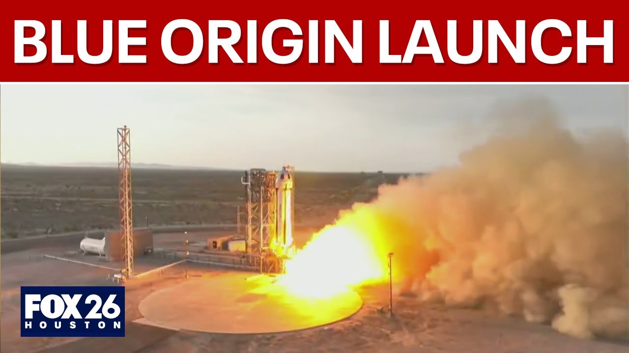 FULL: Blue Origin launch: All-female flight takeoff, landing - YouTube