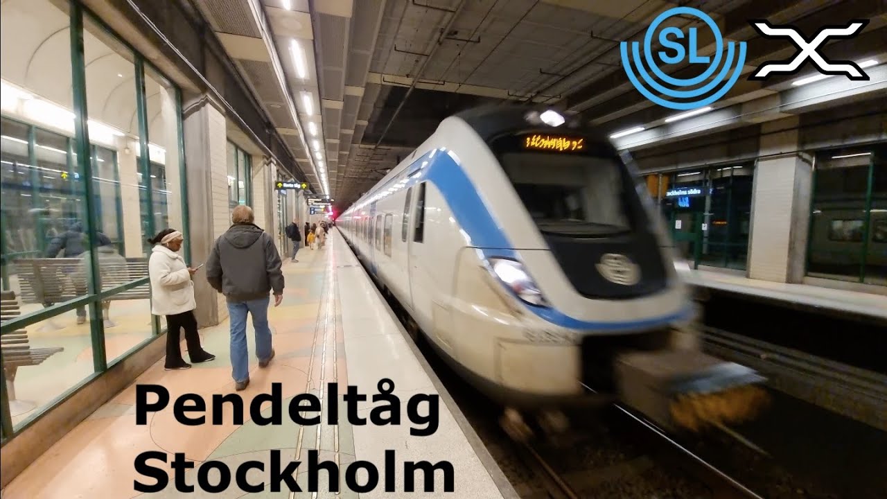 Pendeltåg Stockholm | Commuter rail | SL | Sweden | 2022 | Platform ...