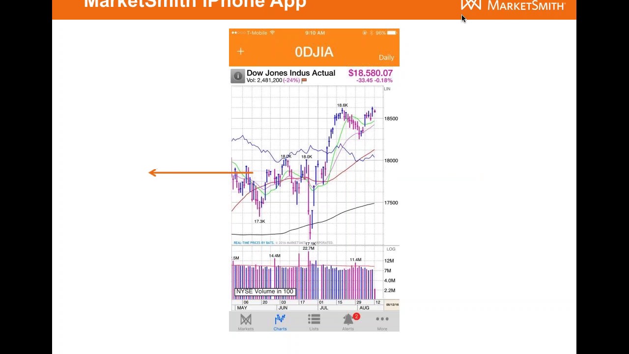MarketSmith Mobile: Using MarketSmith on your iPhone App - YouTube