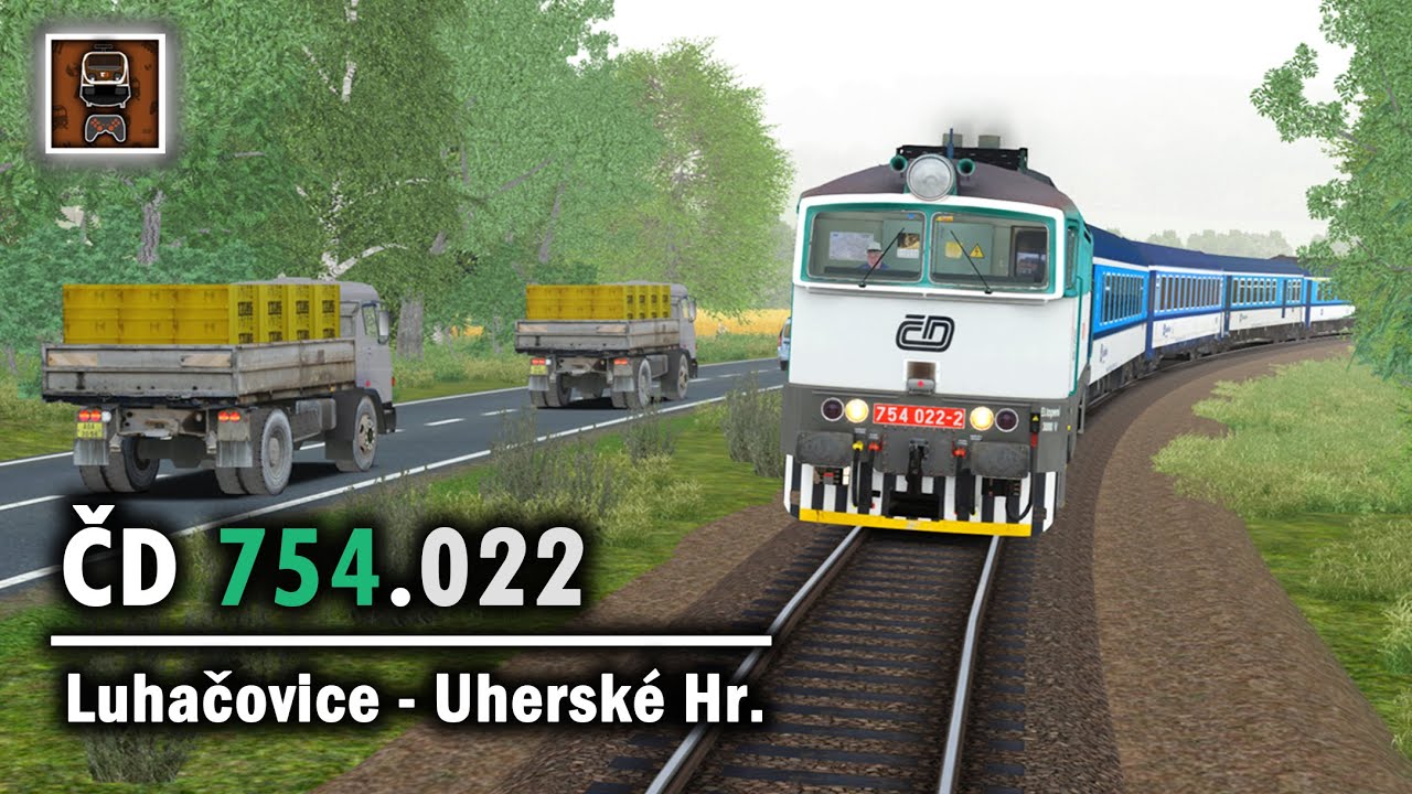 Train Simulator ČD 754 022 - R 888 Slovácký Expres || Luhačovice → ...