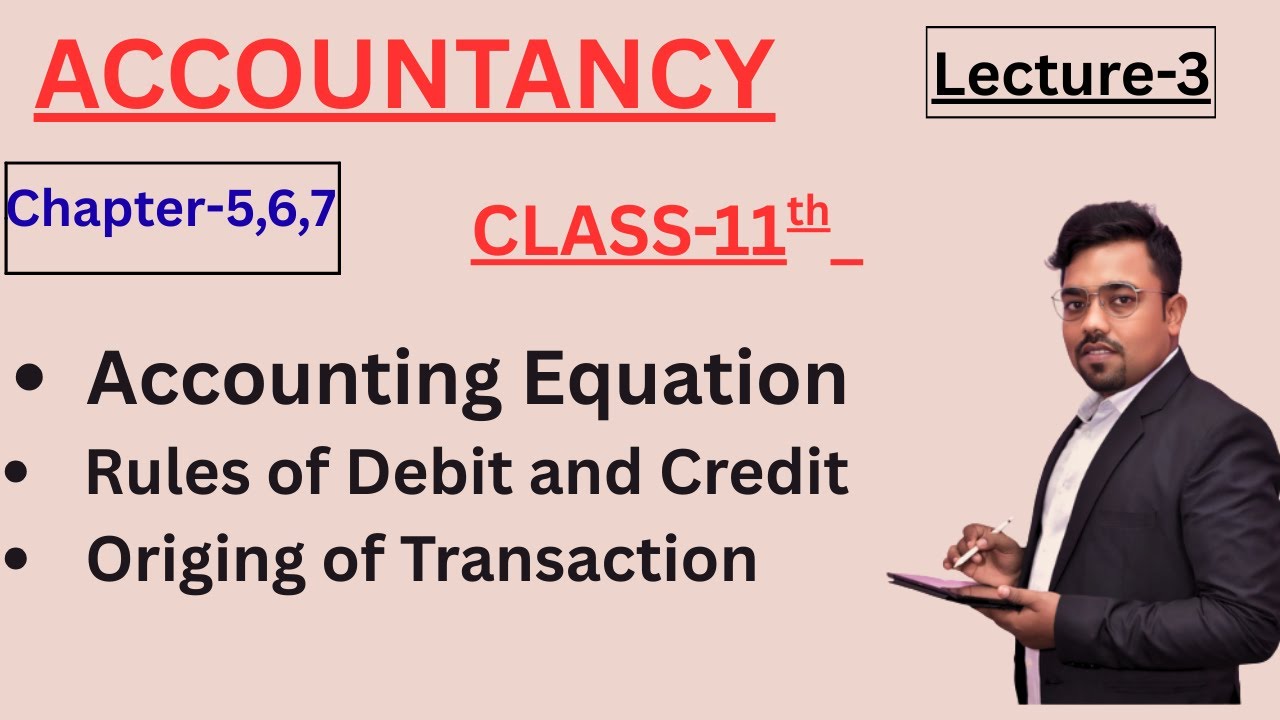 class 11th Accountancy! Accounting Equation, Rules of debit and credit ...