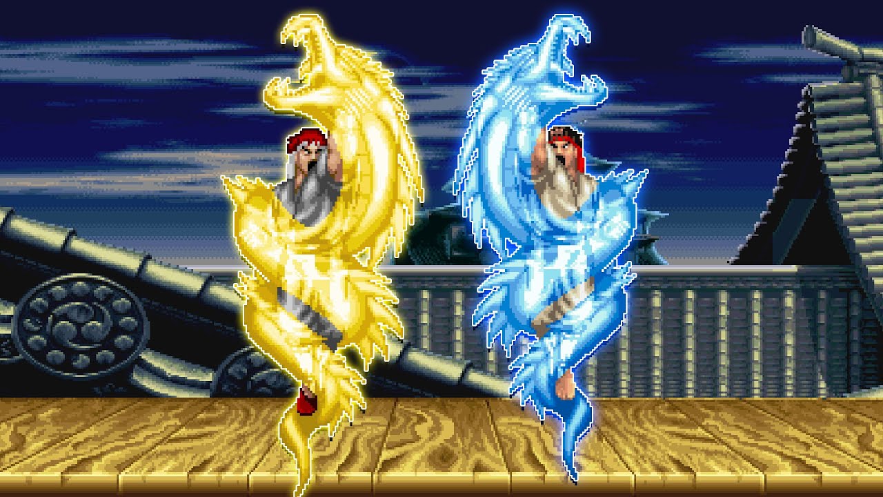 SF1 RYU VS SF2 RYU EPIC FIGHT - YouTube