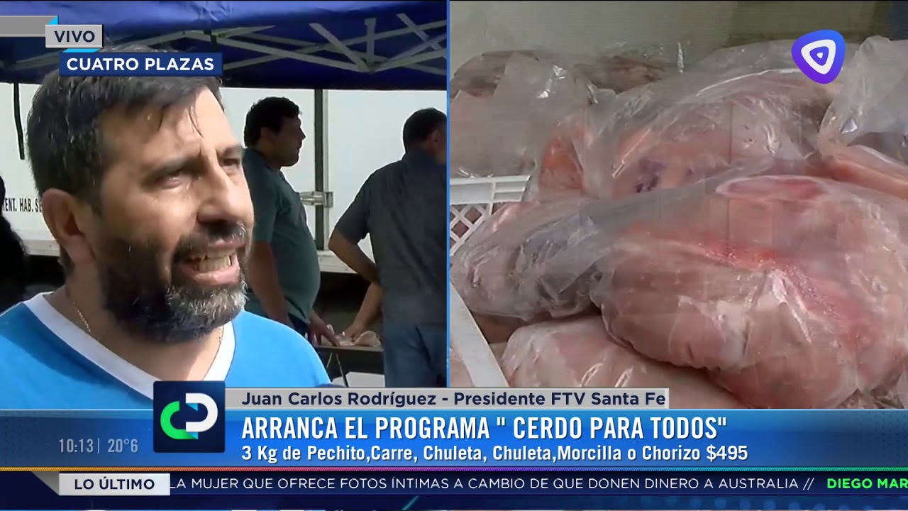 Arrancó el programa Cerdo para Todos en Rosario - YouTube