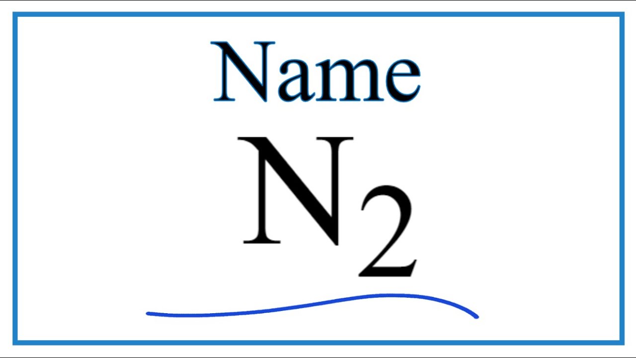 How to Write the Name for N2 - YouTube