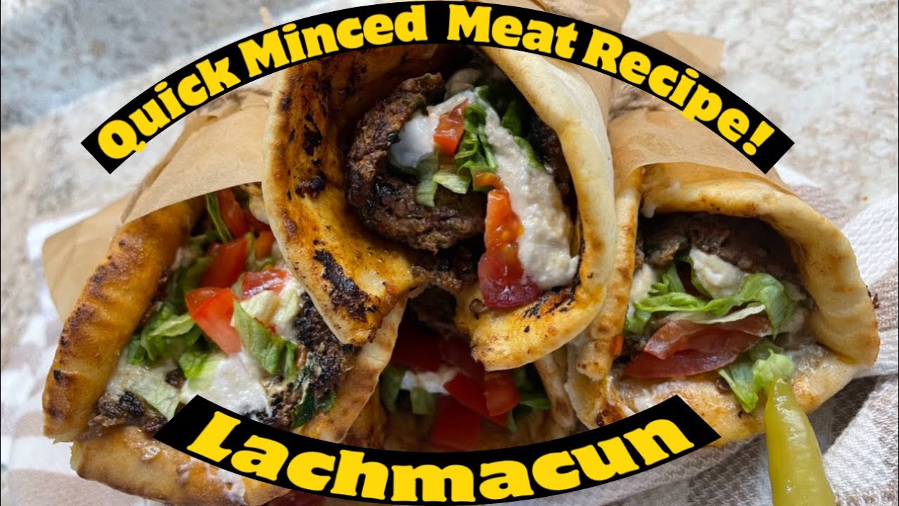 Easy Lachmacun Recipe! Quick Dinner Recipe! - YouTube