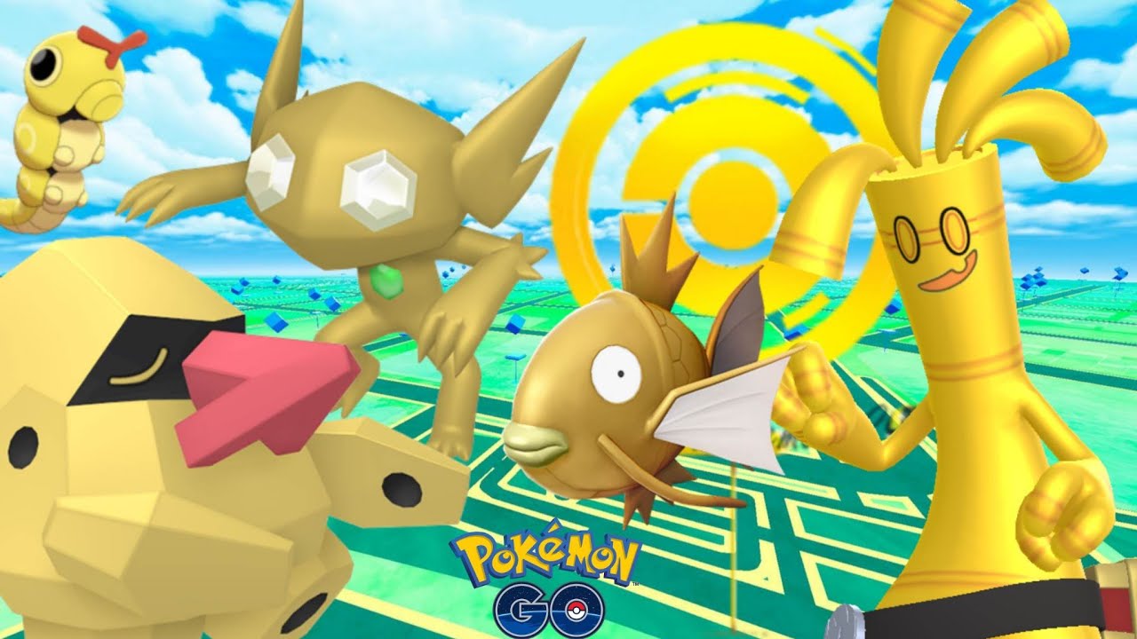 CONSIGUE GHOLDENGO Y MUCHOS SHINY DORADOS en POKEMON GO! - YouTube