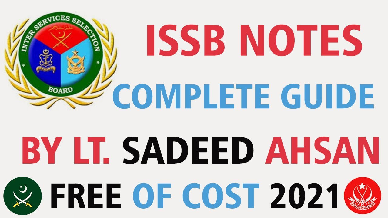 ISSB Notes Complete Guide | PMA long Course & TCC - YouTube
