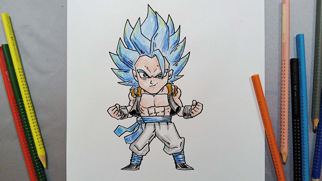 How To Draw Gogeta Blue Drawing | Draw Gogeta Super saiyan blue ...