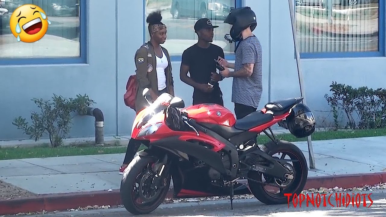 MOTORCYCLE UBER PRANK! Part 2 - YouTube