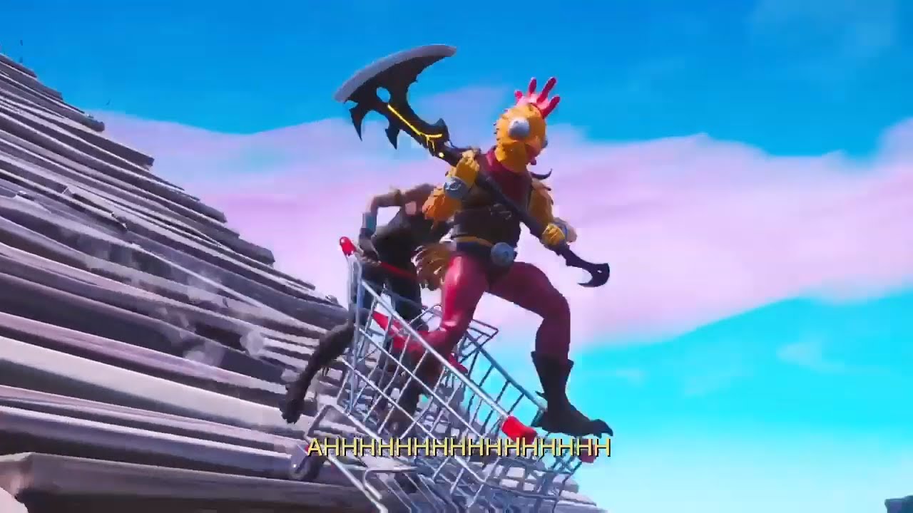 Fortnite Meme Shopping Cart Fail - YouTube