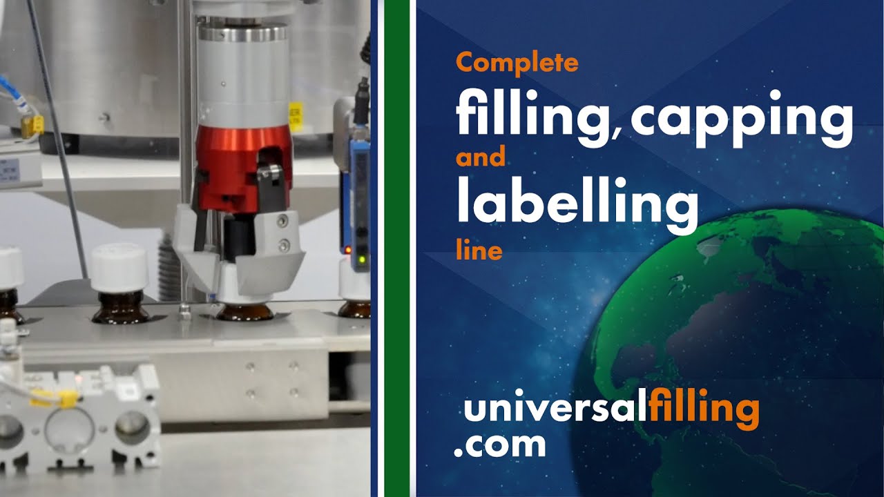Bottle Filling, Capping & Labelling Machine - Universal Filling Machine ...