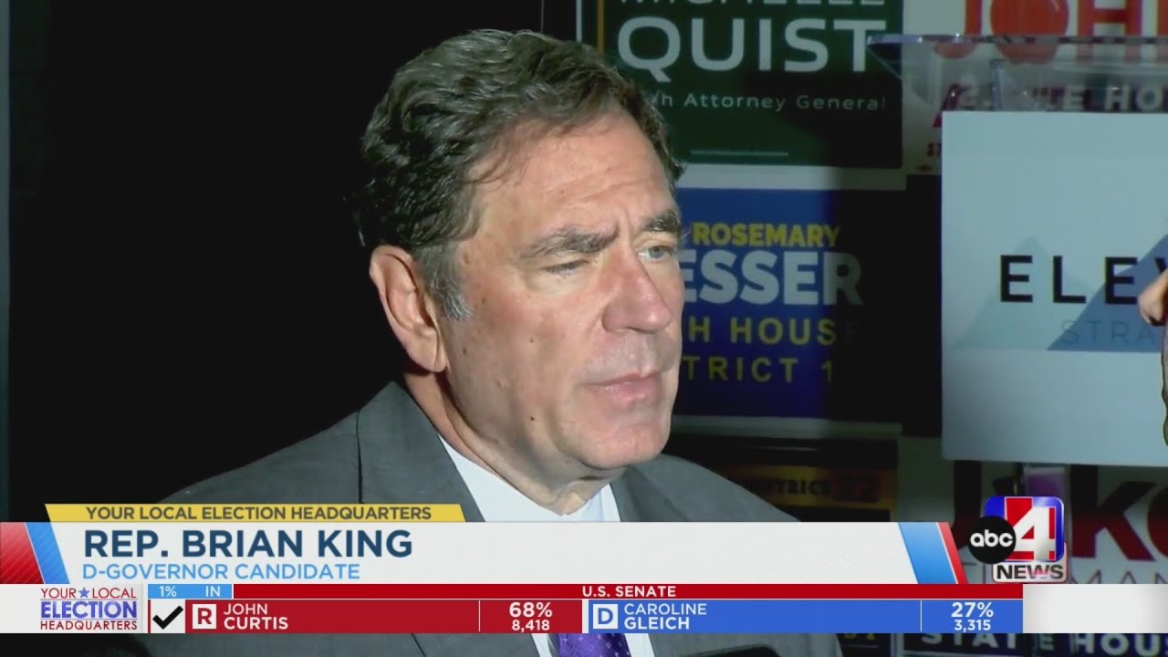 Brian King still hopeful for win in Utah's gubernatorial race - YouTube