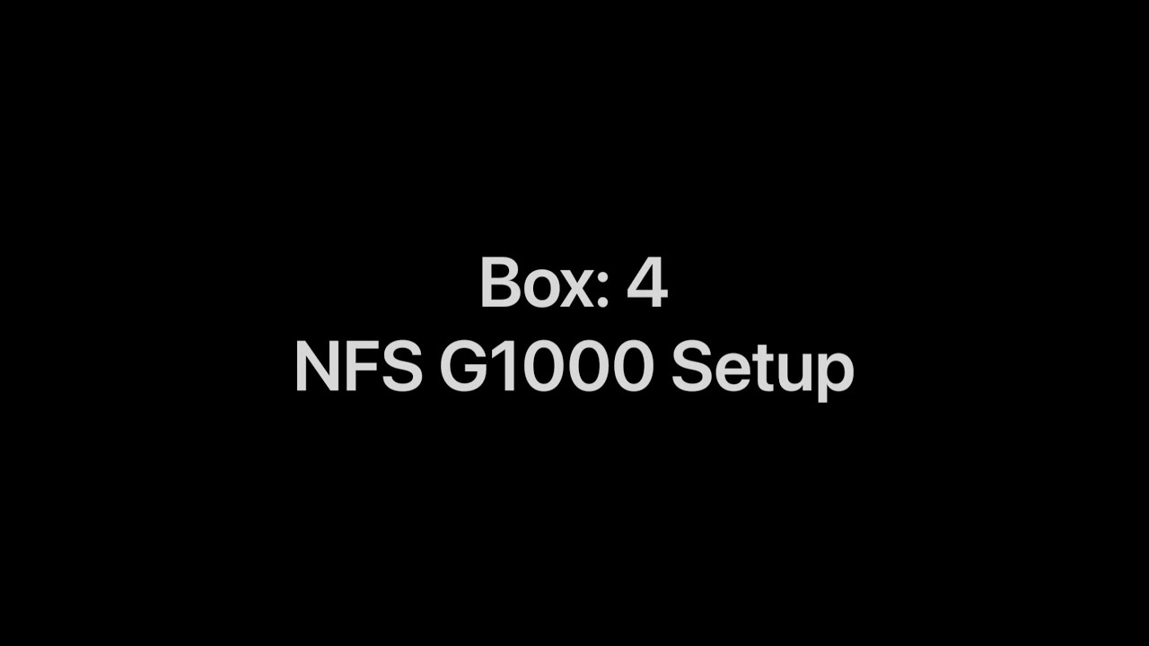 Box 4 G1000 Setup - YouTube