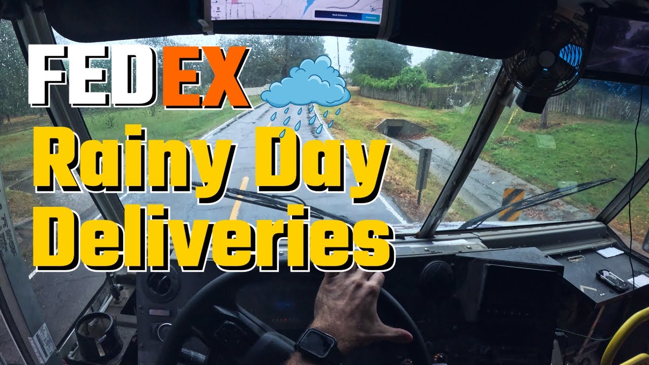 POV: FedEx Deliveries in the Rain | Wet Weather Grind 🌧️📦 - YouTube