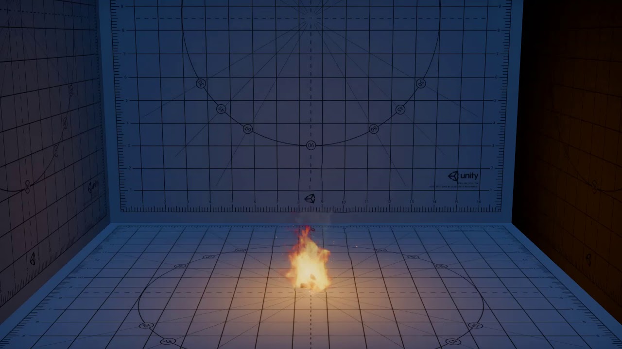 Bonfire with heat distortion. - YouTube