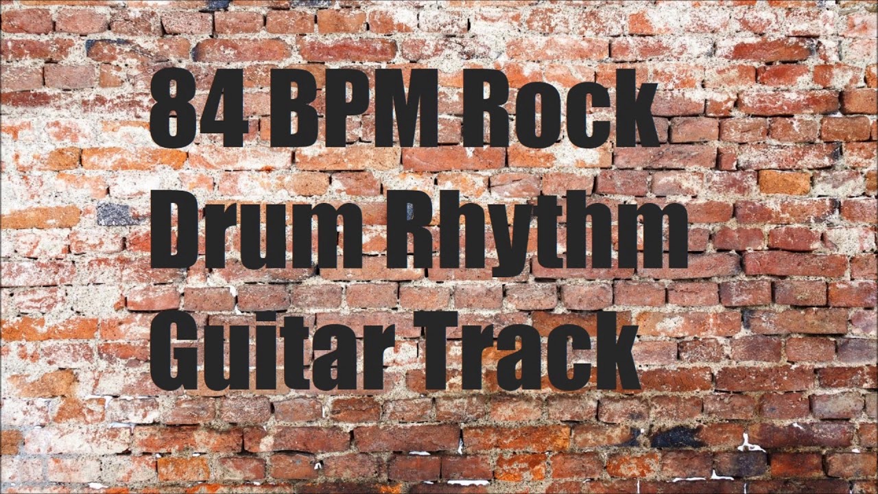 84 BPM Rock Drum Rhythm Guitar Track - YouTube