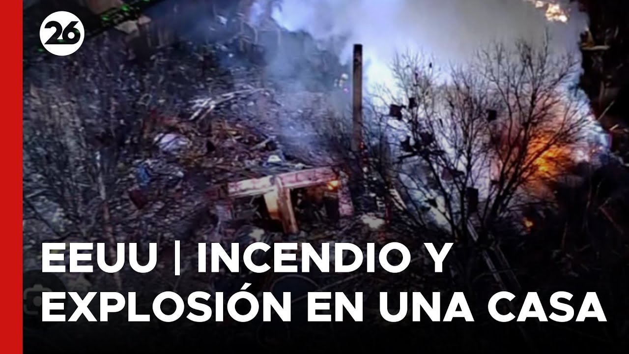 EEUU | Incendio y explosión en una casa en Virginia - YouTube