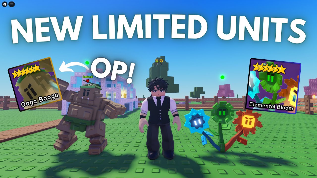 Roblox - Garden Tower Defense New Update - LIMITED UNITS OOGA BOOGA AND ...