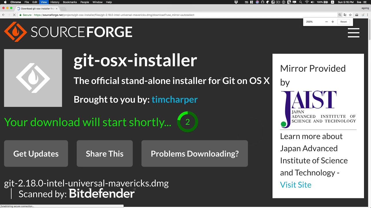 GIT2 - CLI 버전관리 - 2. 설치 (Mac) - YouTube