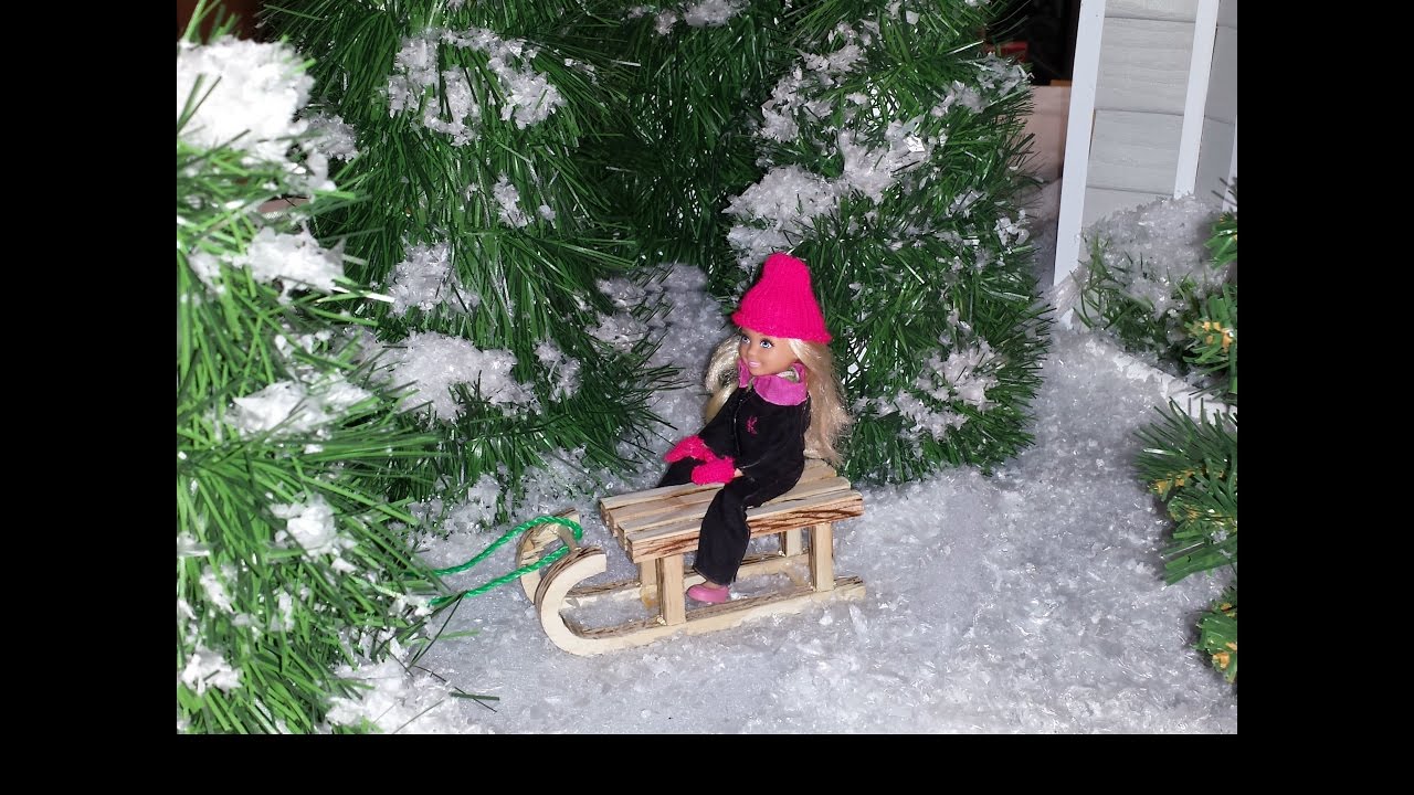 How to make a Doll Sled - YouTube